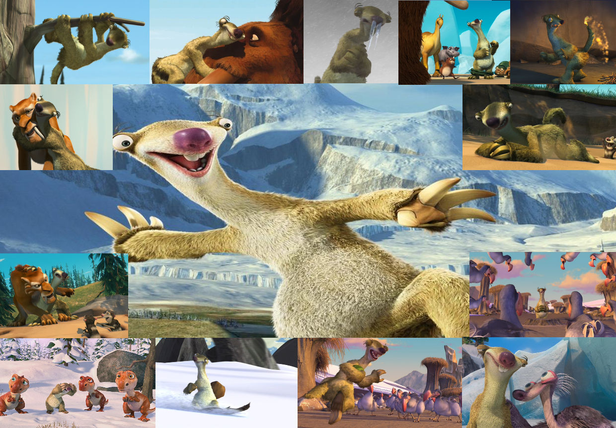 Sid The Sloth Cave Drawing