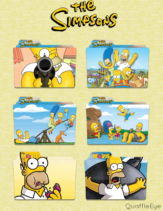 The Simpsons Icon Folder Pack by QuaffleEye on DeviantArt