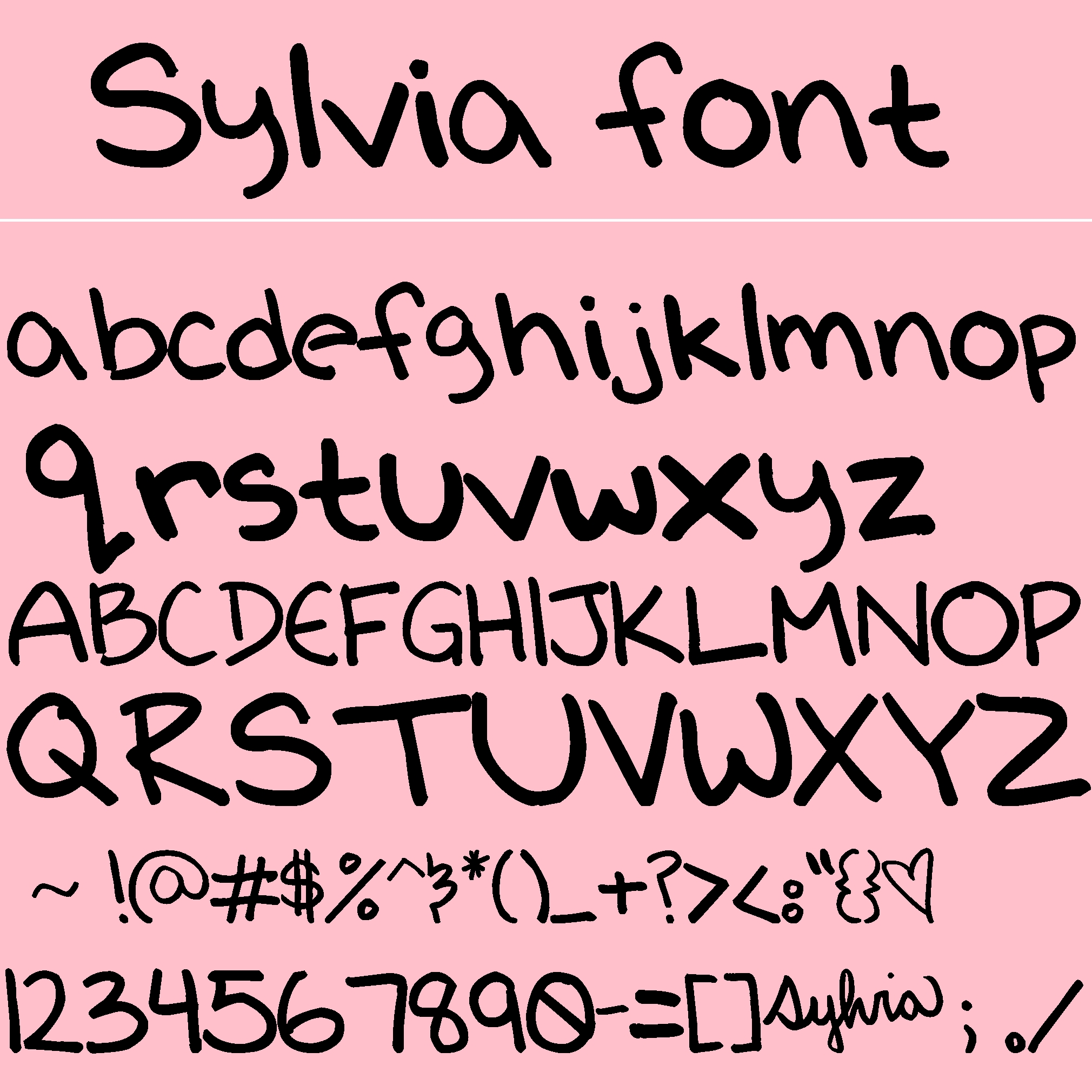 Sylvia Font by rachael1505 on DeviantArt