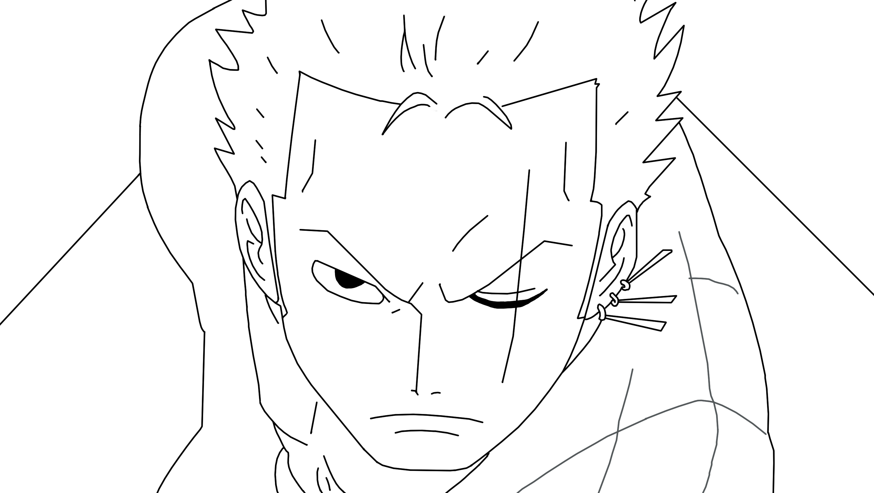 Zoro - Line Art by Saif-Matrooshi on DeviantArt