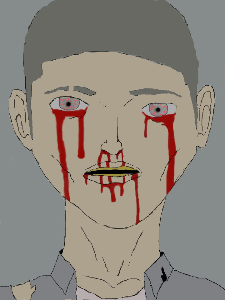 Zombie self portrait of me(renewed) by DradonX90 on DeviantArt