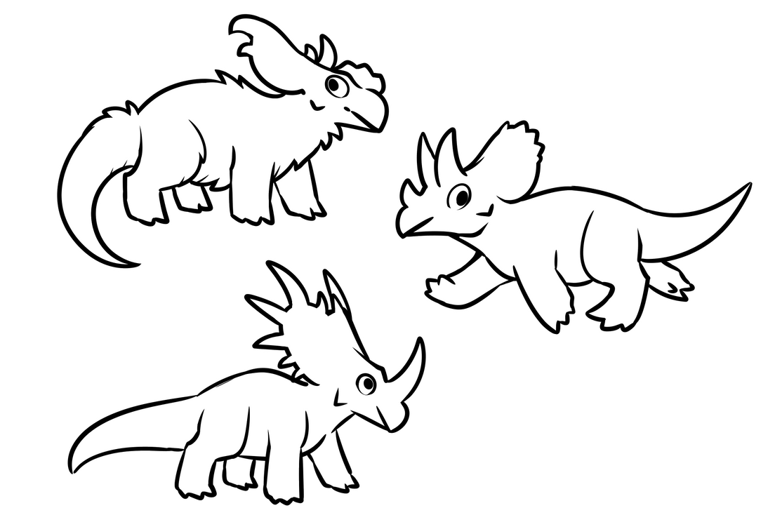 Ceratopsians by Vexronian on DeviantArt