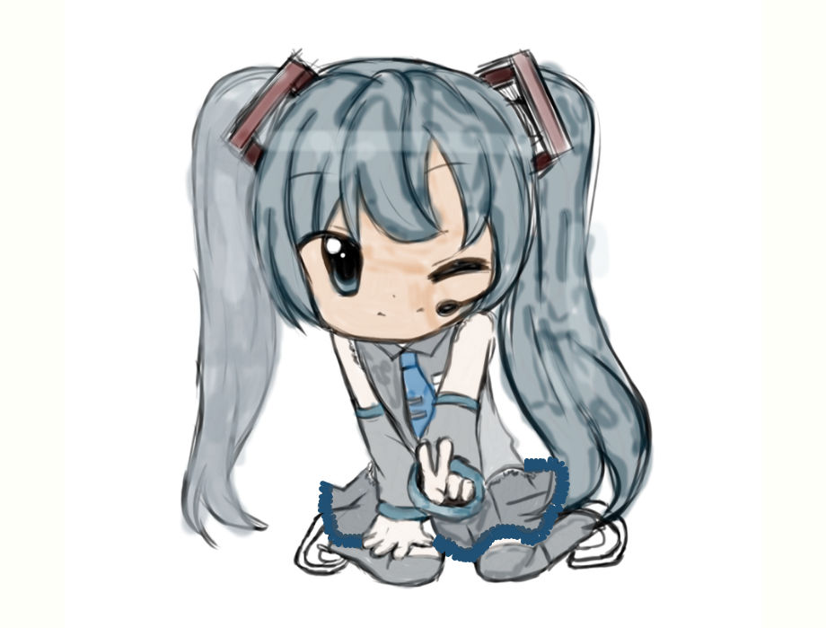 Hatsune Miku child by ChrisRever on DeviantArt