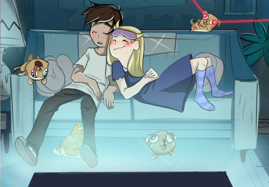 Movie Night (Starco #2) by Otakuofeverything on DeviantArt