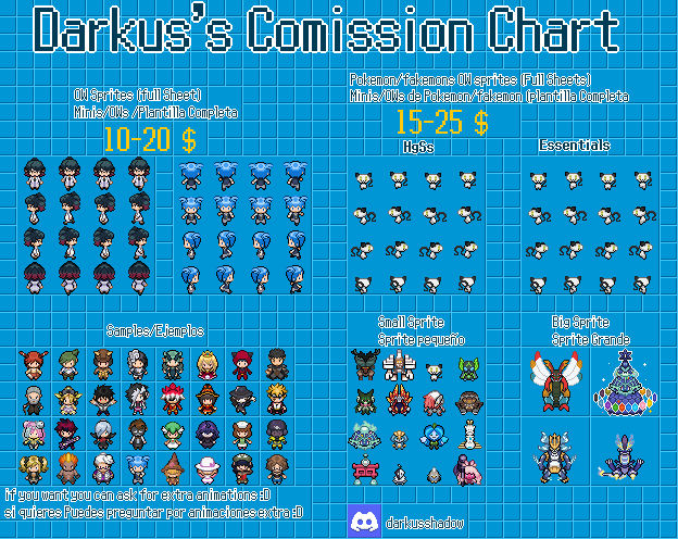 Overworld Commission Chart {OPEN} by DarkusShadow on DeviantArt