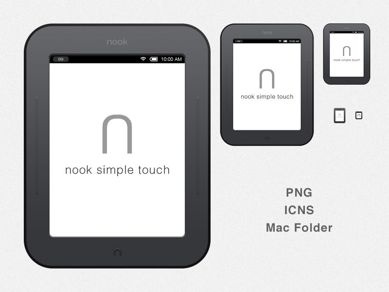 nook Simple Touch Drive Icon by sarathijh on DeviantArt
