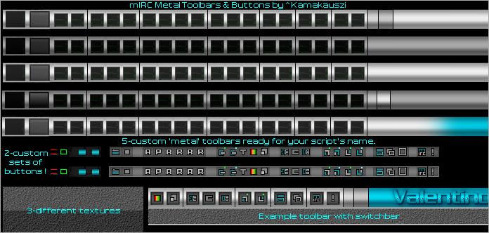 mIRC Metal - Custom Toolbars by kamakauszi on DeviantArt
