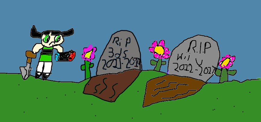 Buttercup Buries Her Wii U And Her 3DS by Katehurtadoanimatio on DeviantArt