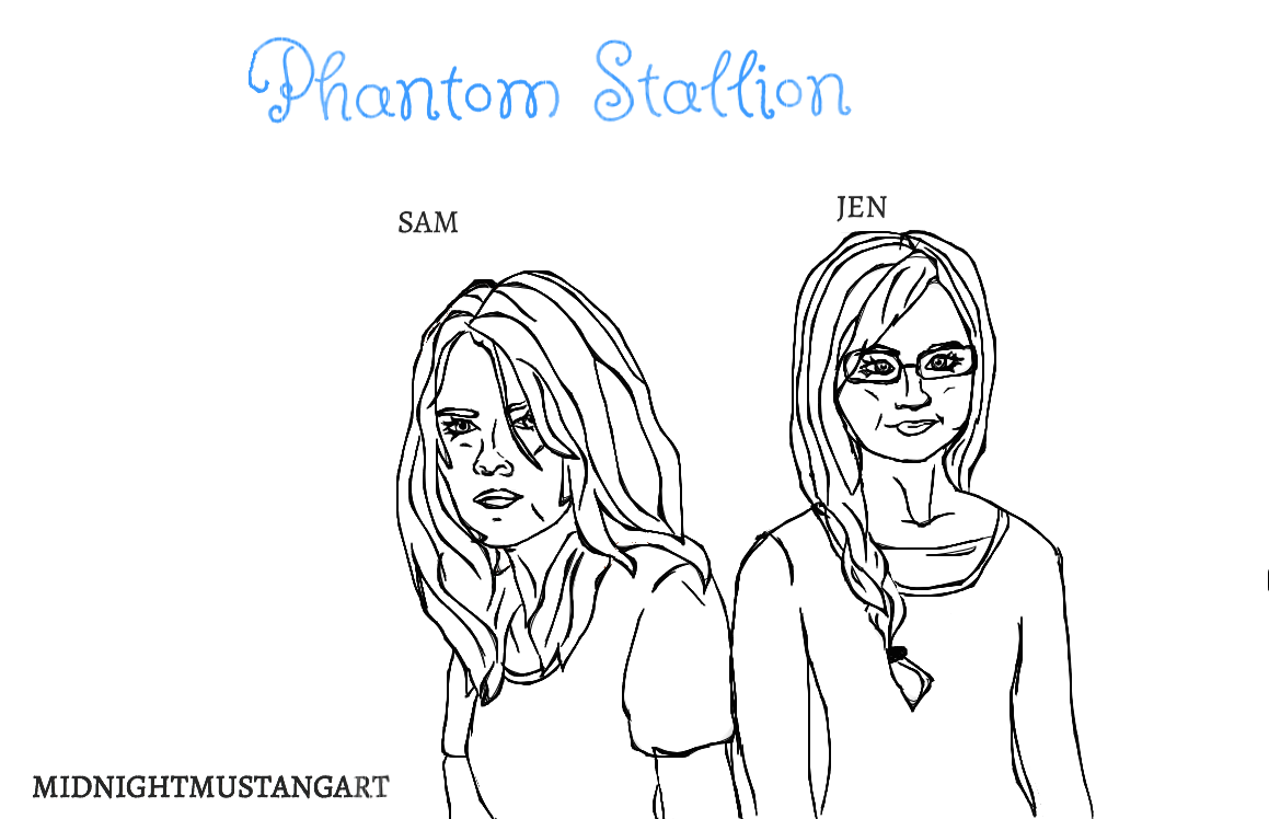 SAM AND JEN: Phantom Stallion Lineart by MidnightMustangArt on DeviantArt