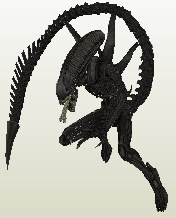Alien papercraft 2 Mts de altura - Pepakura Model by AdrianoMilanesi on ...