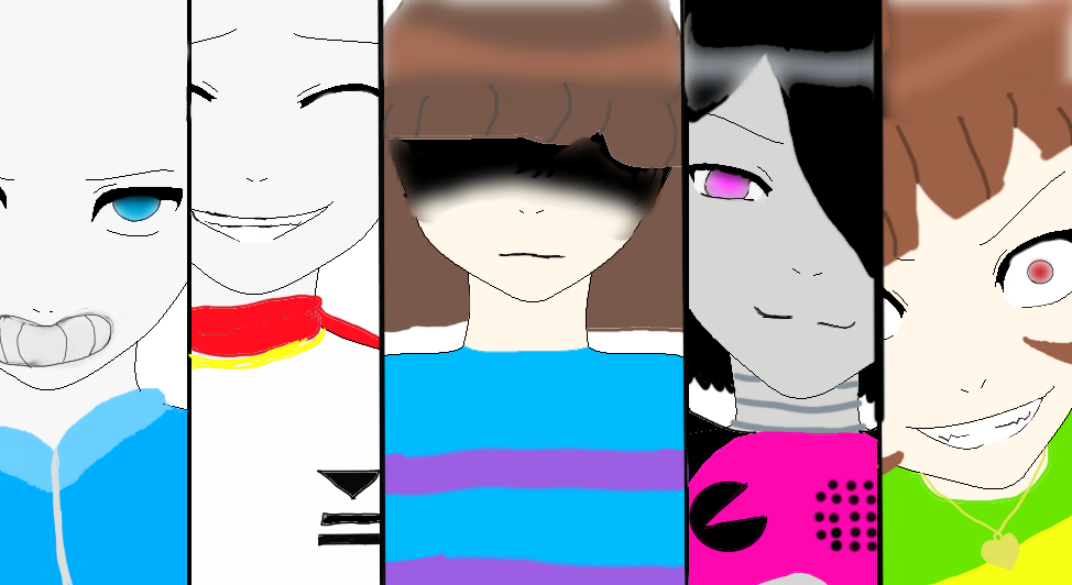 Undertale squad (again) by DatOnePerson1223 on DeviantArt