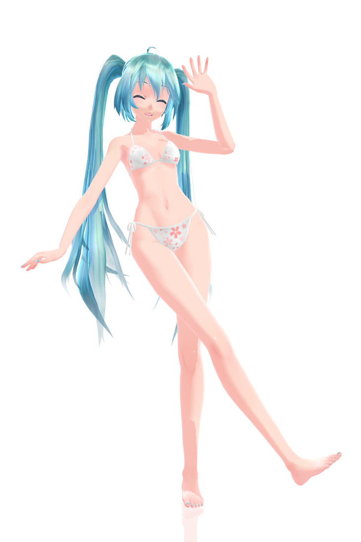 TDA Sakura Bikini Miku {DL} by HarukaSakurai on DeviantArt