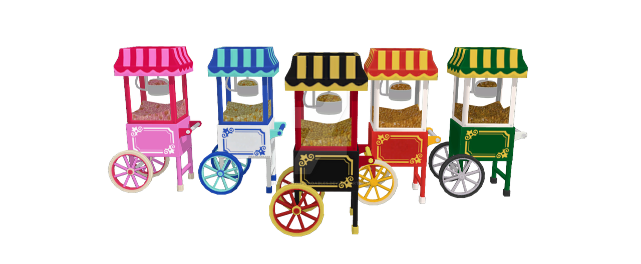 MMD ACNH Popcorn machine DL by MMD-Downloadables on DeviantArt