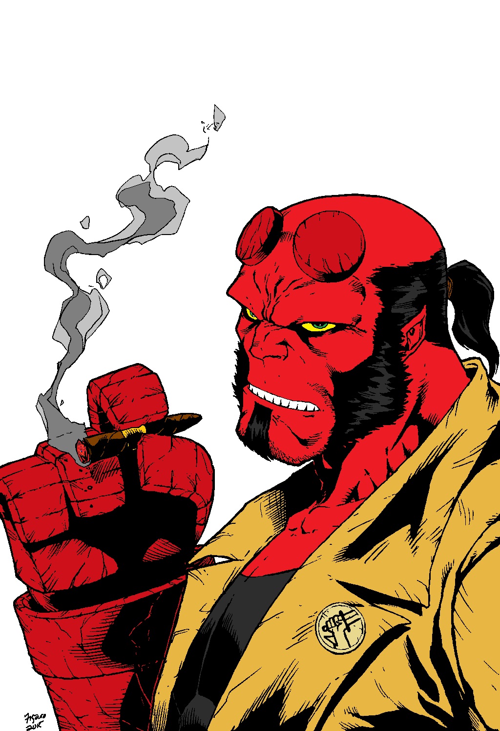Hellboy Fin Pencils By Kid Destructo by leoelectronix on DeviantArt