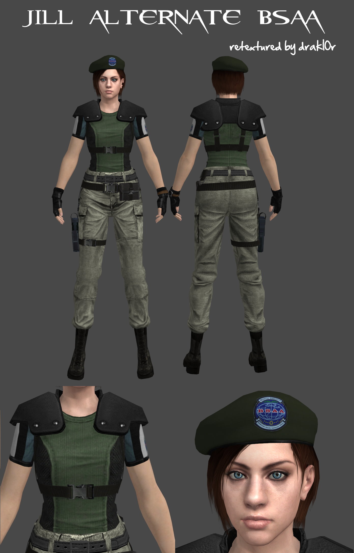 Jill Alternate BSAA mod by drakl0r on DeviantArt