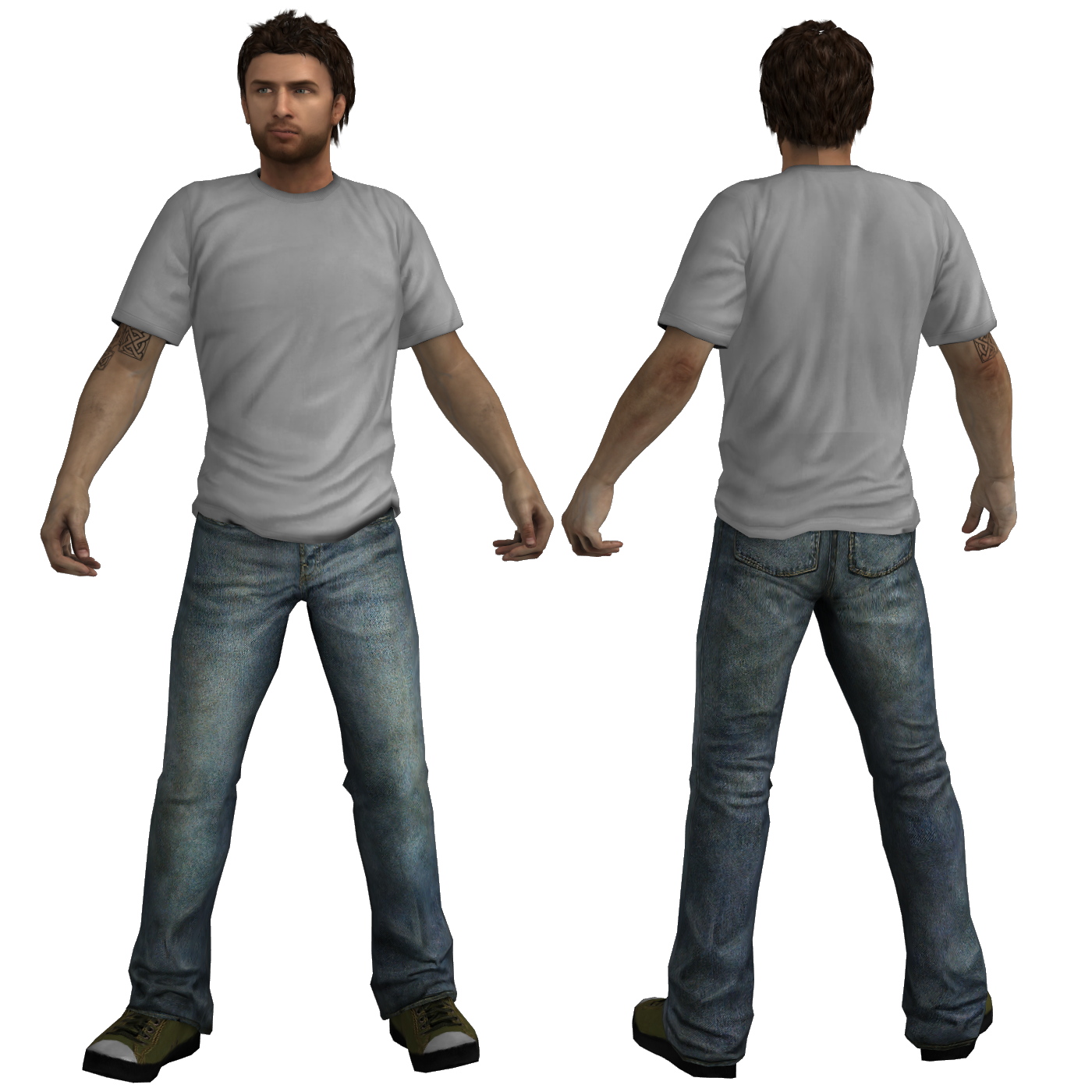 Mesh Mod: Mashed-up guy by drakl0r on DeviantArt
