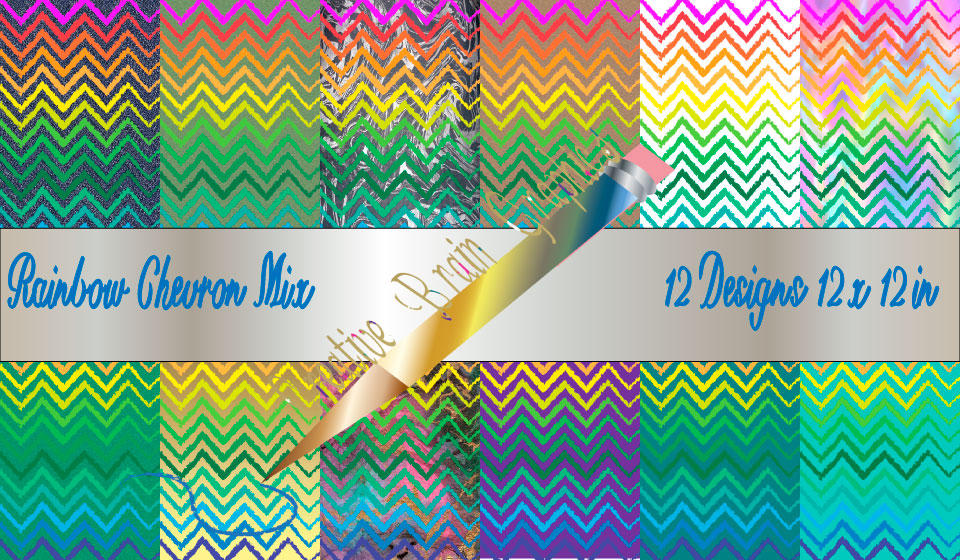 Rainbow Chevron Pack by OffBeatPrincess on DeviantArt