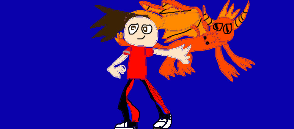 Jeff and his spirt Dragon sketch by Jeff8062 on DeviantArt