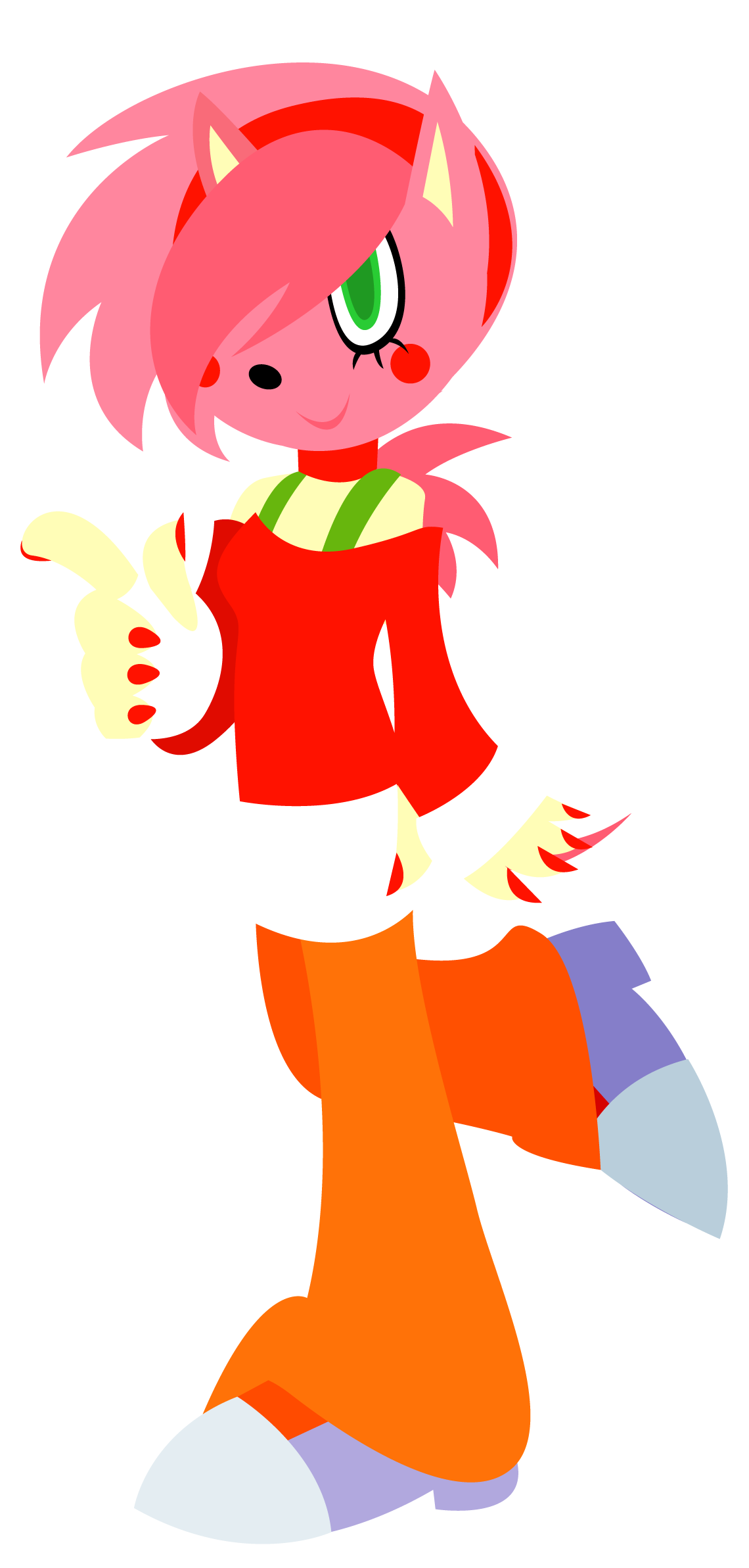 Sonic Character Redesign - Amy Rose (1) by TeenageRobotnik on DeviantArt
