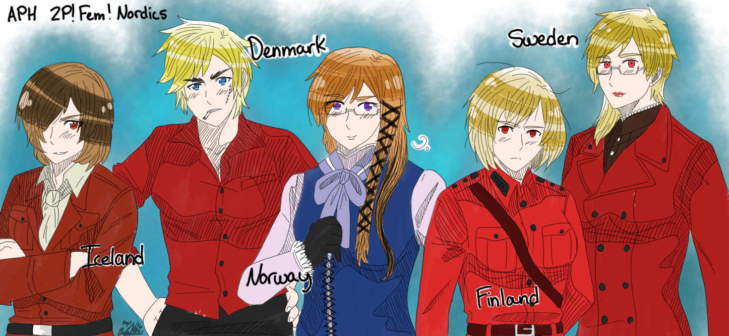 2p Hetalia Nordics