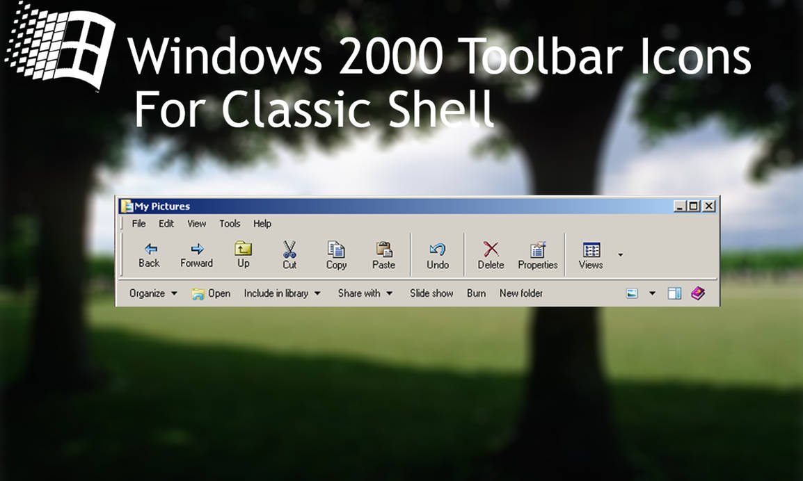 Windows 2000 Toolbar icons for Classic Shell by CheezeyGaming on DeviantArt
