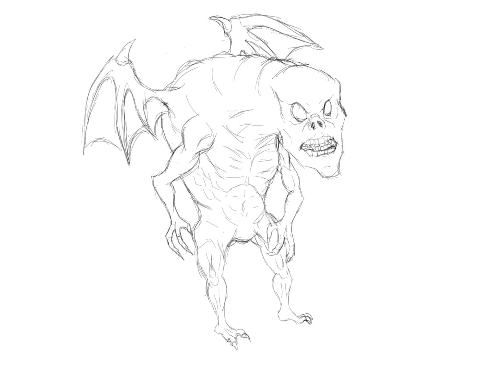 Hunchbacked Monster by Andrewdoesartstuff on DeviantArt