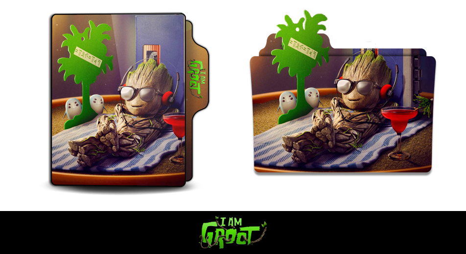 I Am Groot Folder icons by mstrange221b on DeviantArt