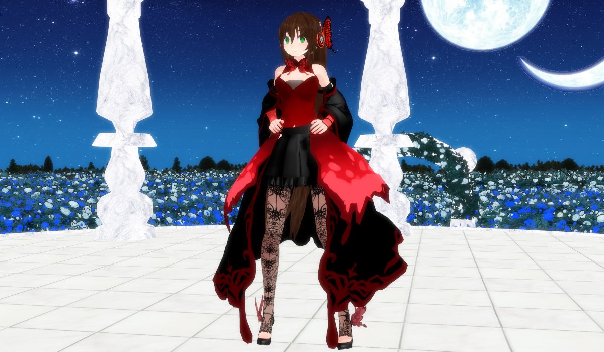 MMD Red Butterfly by Sweet-Rina on DeviantArt