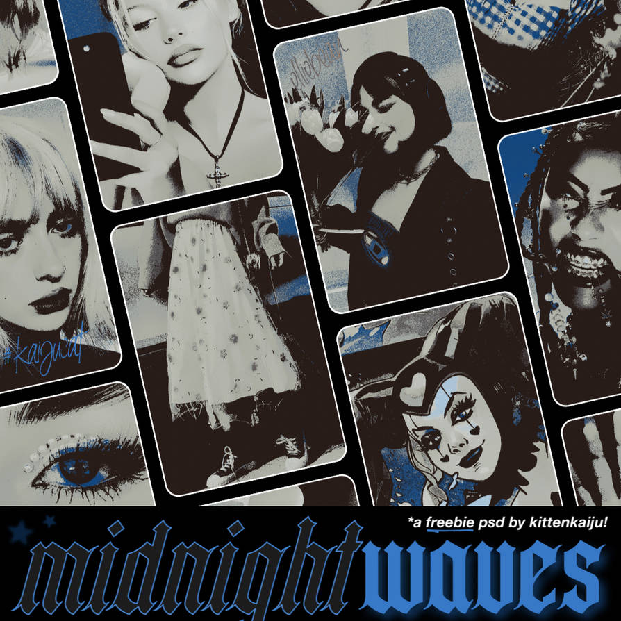 midnight waves. / freebie psd coloring. by kittenkaiju on DeviantArt