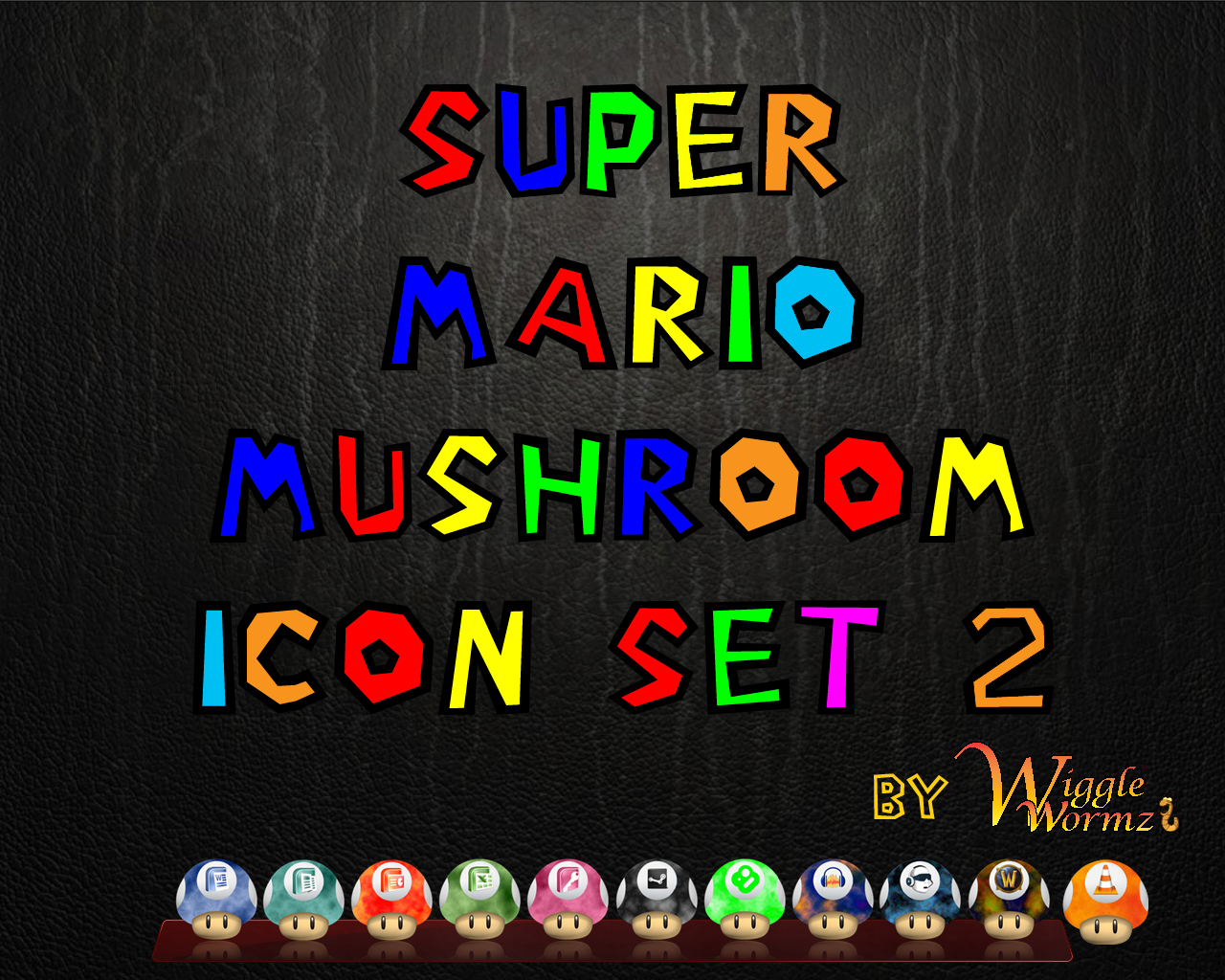 Super Mario Mushroom Icons 2 by Wigglewormz on DeviantArt