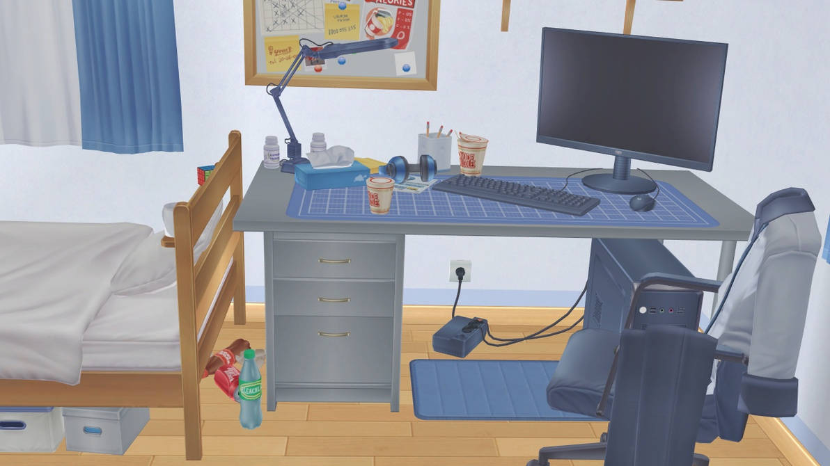 Room Player Miside DL FIXED MMD by isabelamontana on DeviantArt
