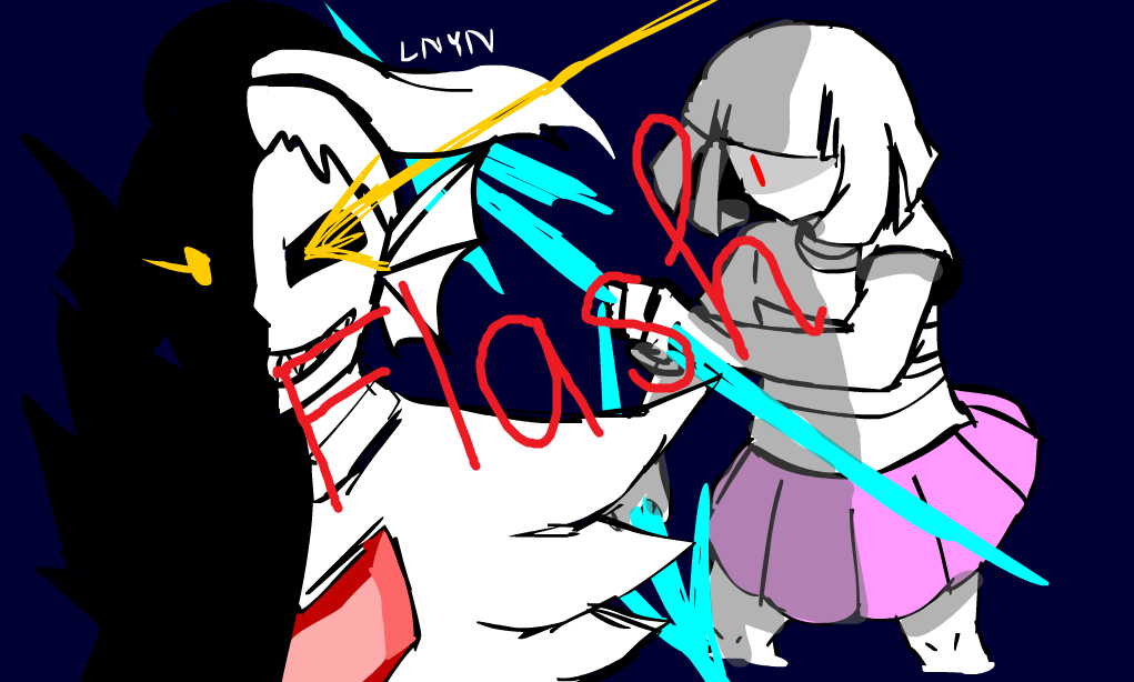 Undyne Fight [Rough animation] by 1YellowNRed1 on DeviantArt