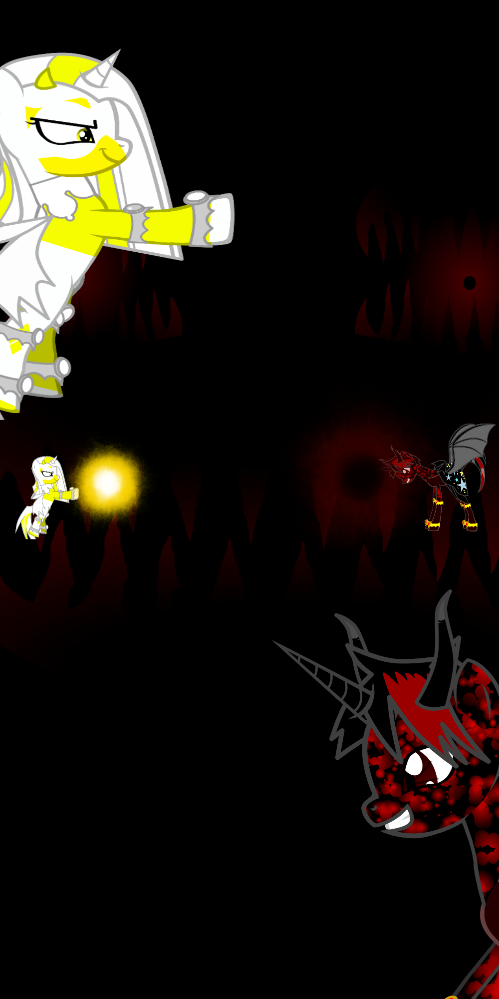 nightmare with a side of grins part beam battle. by MEVVX on DeviantArt