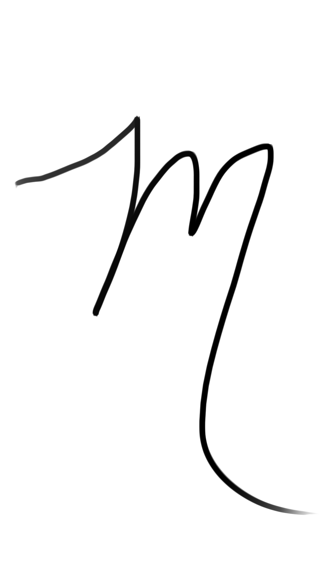 M writing its self by mori-lux on DeviantArt