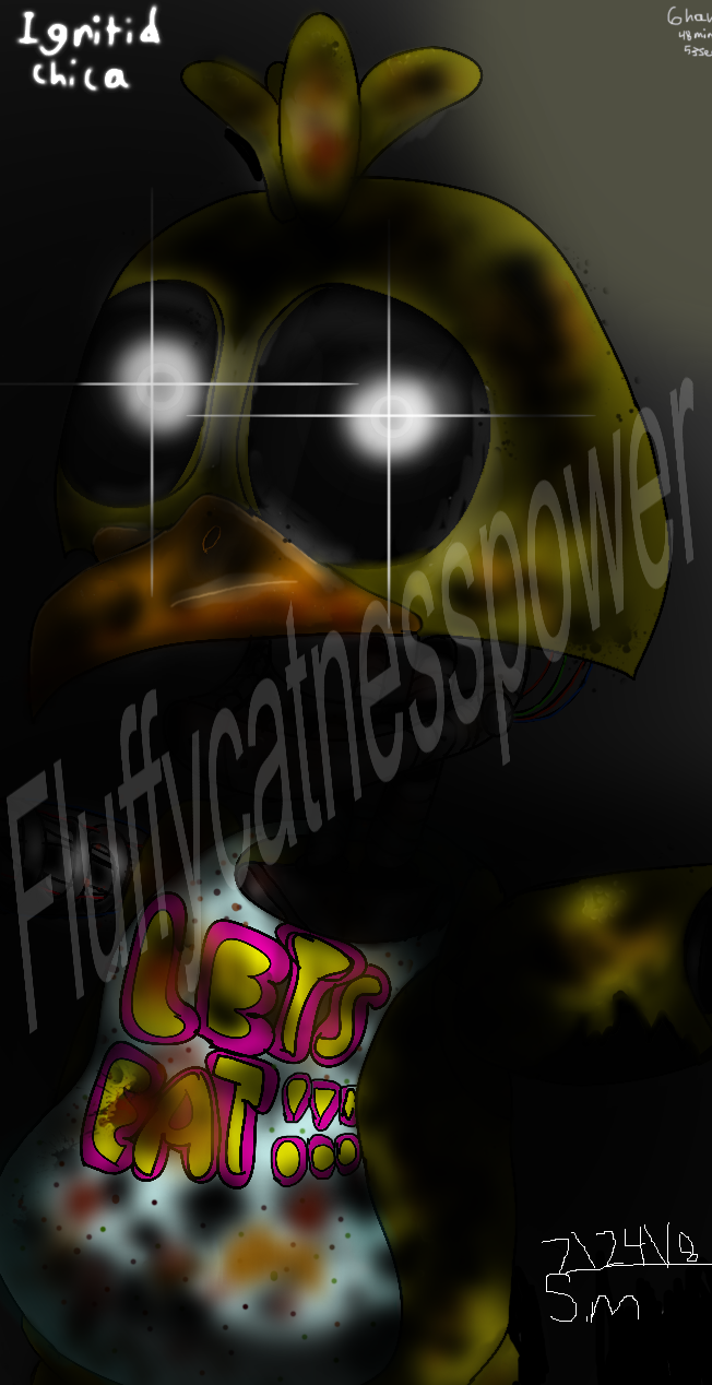 Ignited Chica Fanart by Slumurr on DeviantArt