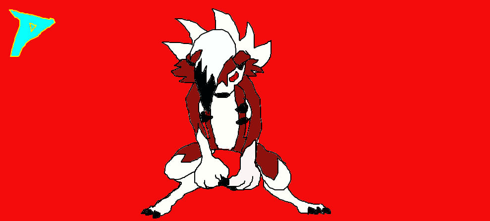 Lycanroc (Midnight form) by P0k3Card on DeviantArt