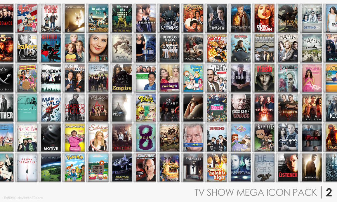 TV Show Mega Icon Pack 2 by FirstLine1 on DeviantArt