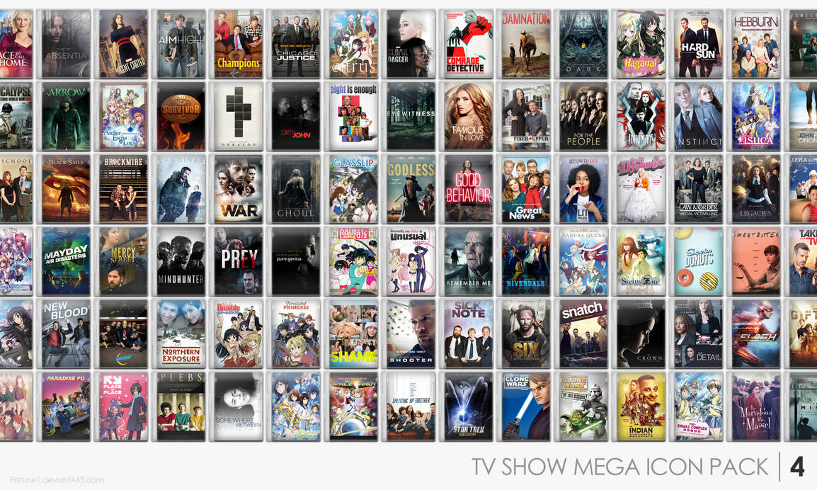 TV Show Mega Icon Pack 4 by FirstLine1 on DeviantArt