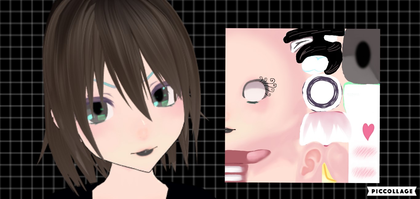 Fancy Goth Face and Eye Texture Download! by SmolCrybabyDemon on DeviantArt