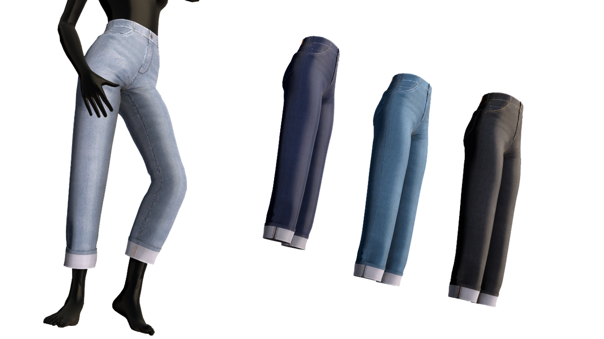 Straight Jeans+ dl by simscastt on DeviantArt