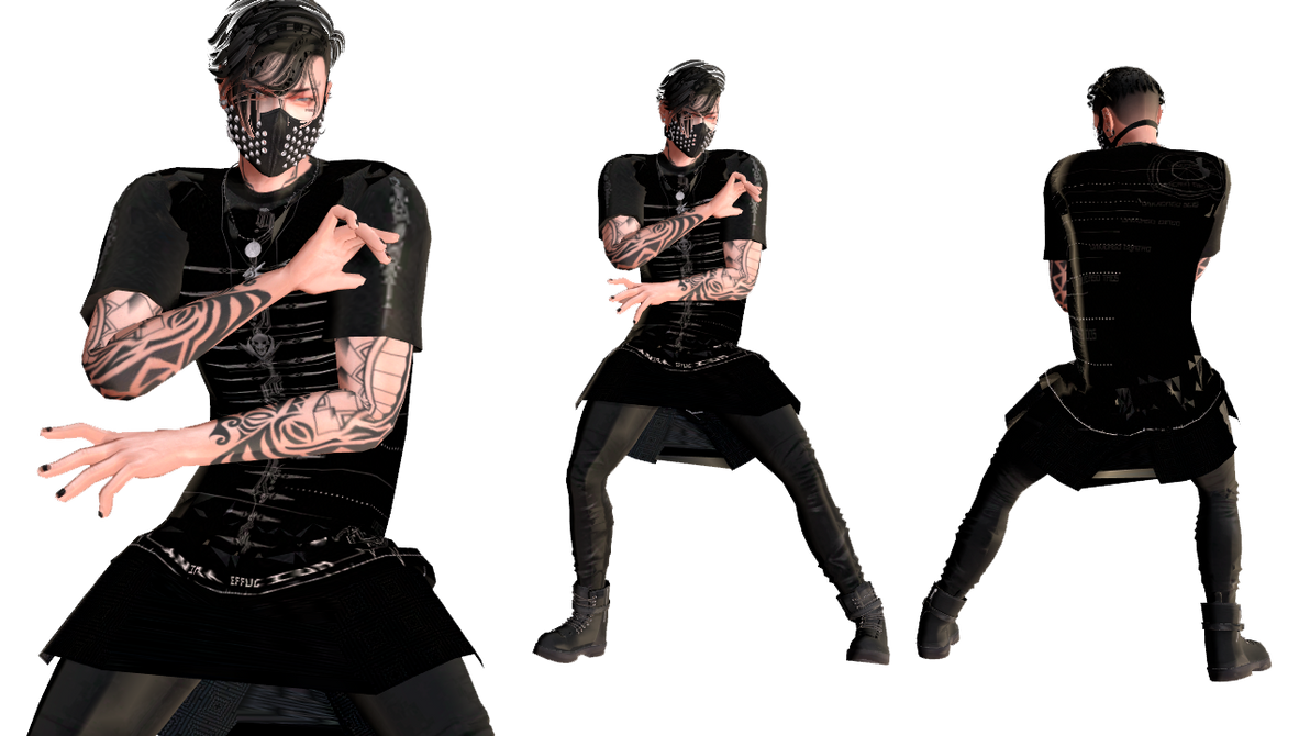 Daniel Lin model+dl (mmd) by simscastt on DeviantArt