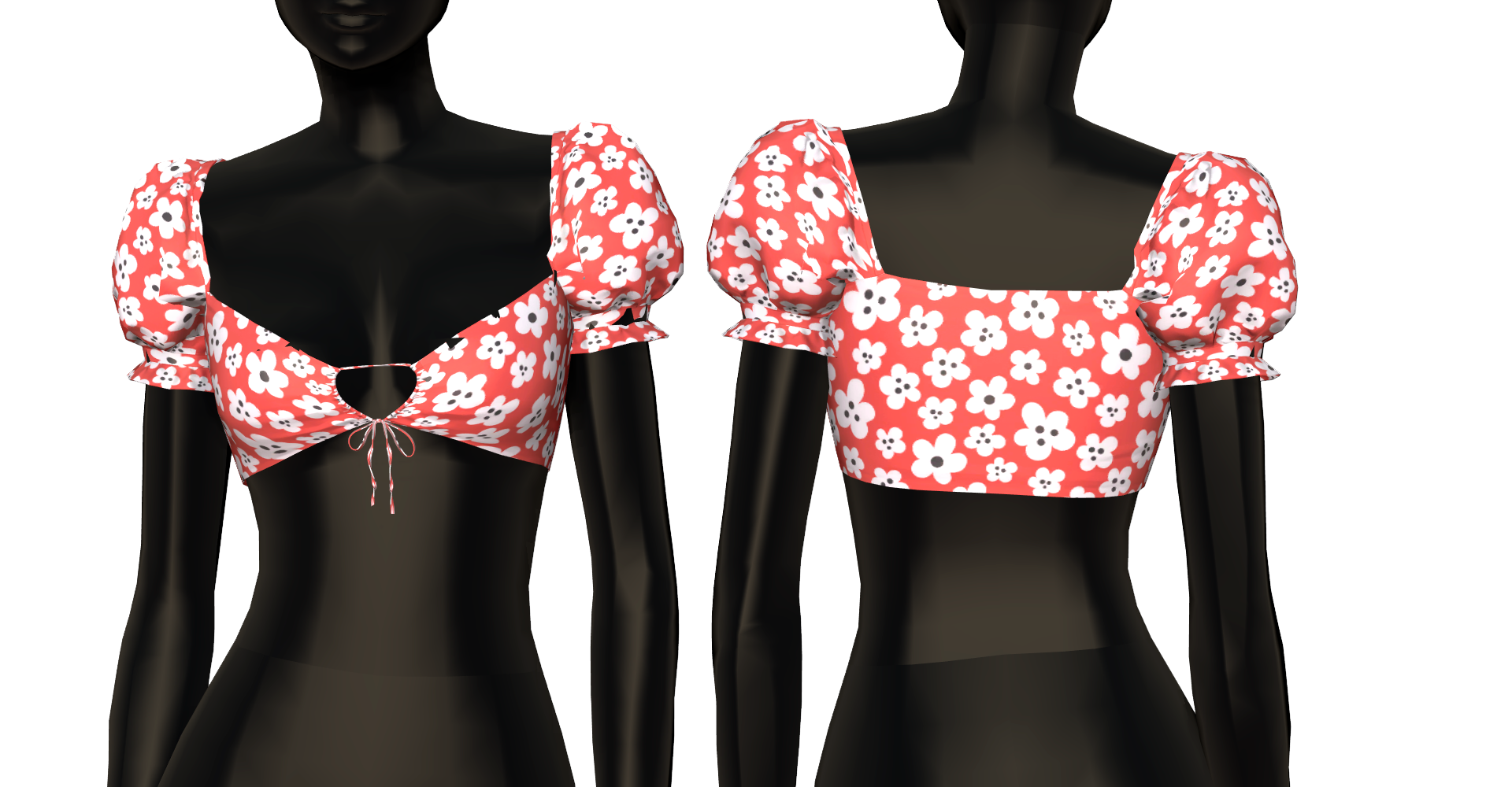 Puff Sleeve Blouse+ dl mmd by simscastt on DeviantArt