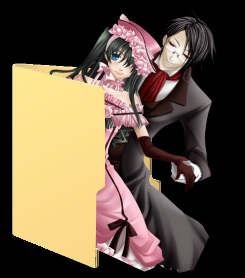 Ciel and Sebastian Folder Icon [Download] by Hinatka3991 on DeviantArt