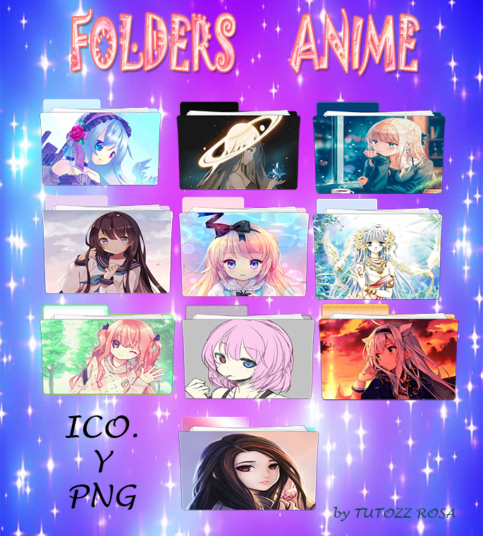 Folders Anime by TutozzRosa on DeviantArt