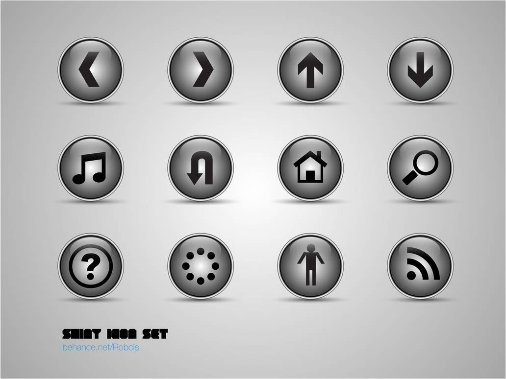 Shiny Icon Set by Robcis on DeviantArt