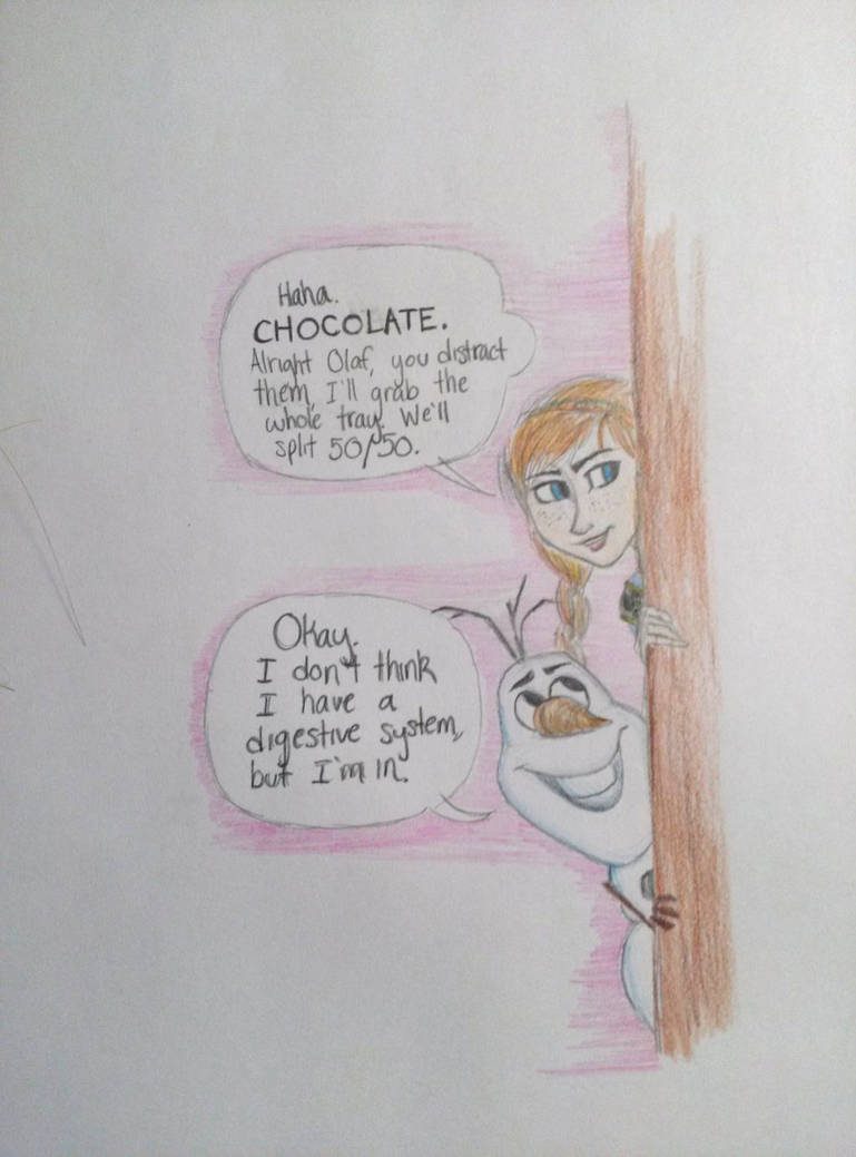 Olaf and Anna-Partners in crime by mkchirp on DeviantArt
