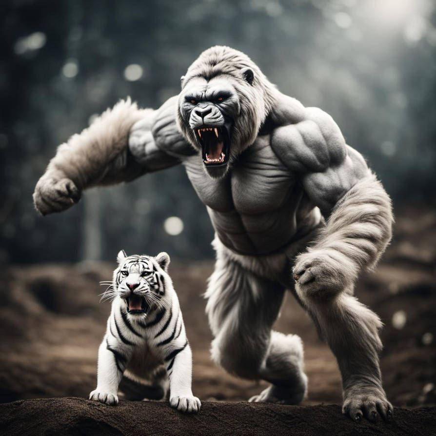 whiteTiger whiteGorillaofbattle #2 by yuandsui on DeviantArt