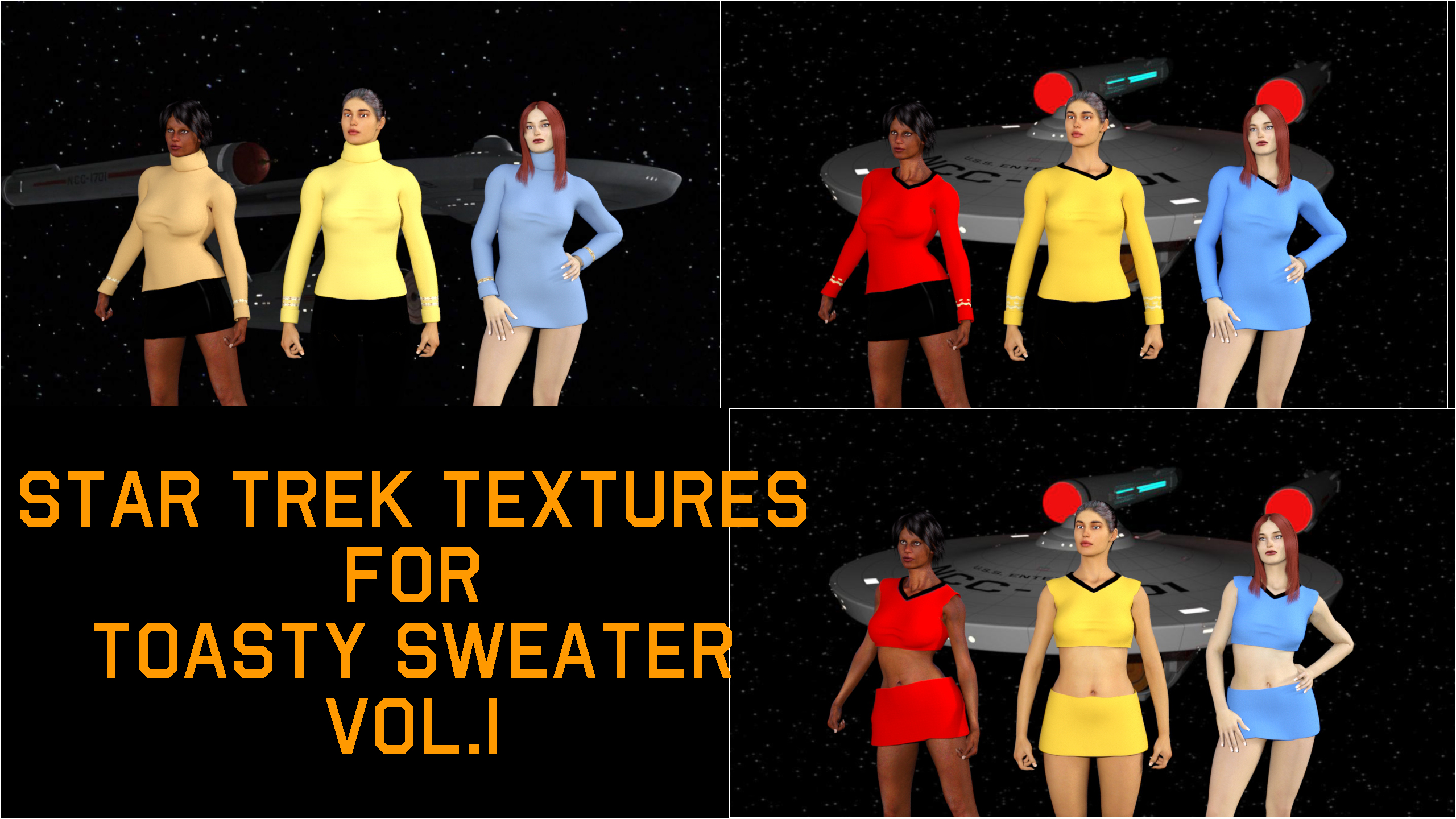 Star Trek Textures for Toasty Sweater Vol. I by AntonioCC on DeviantArt