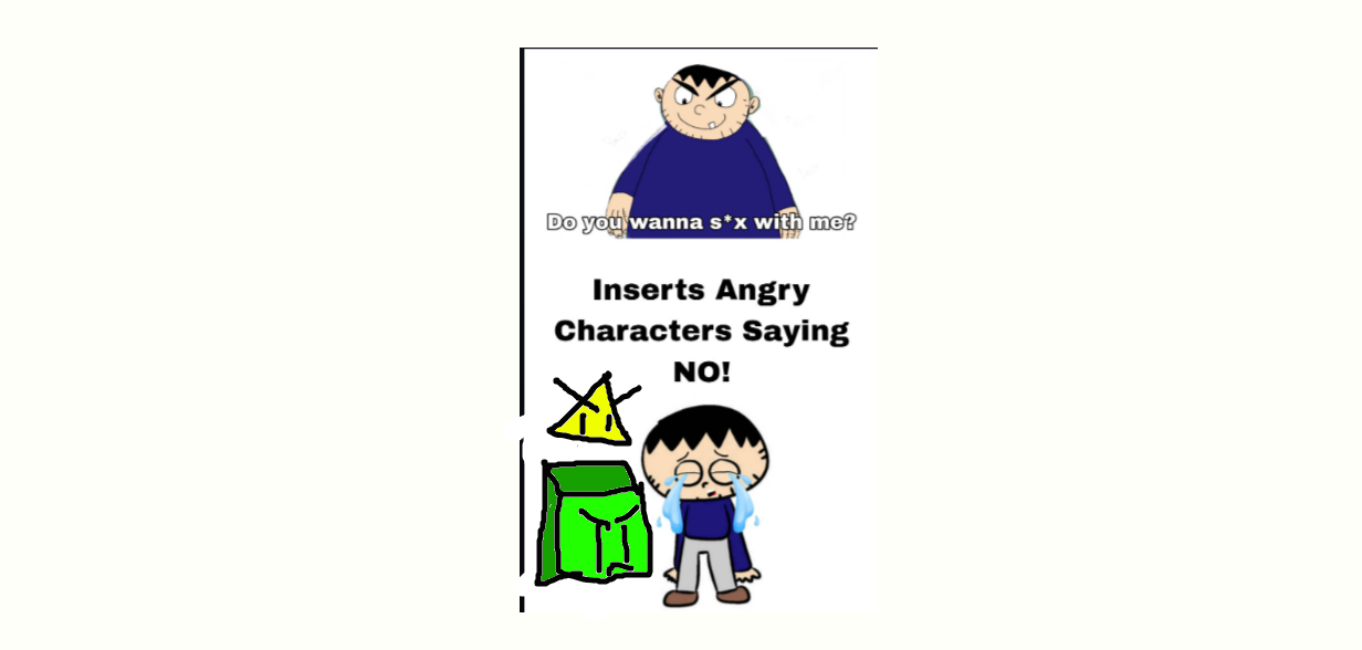 Angry characters saying no by AlternateNUt on DeviantArt