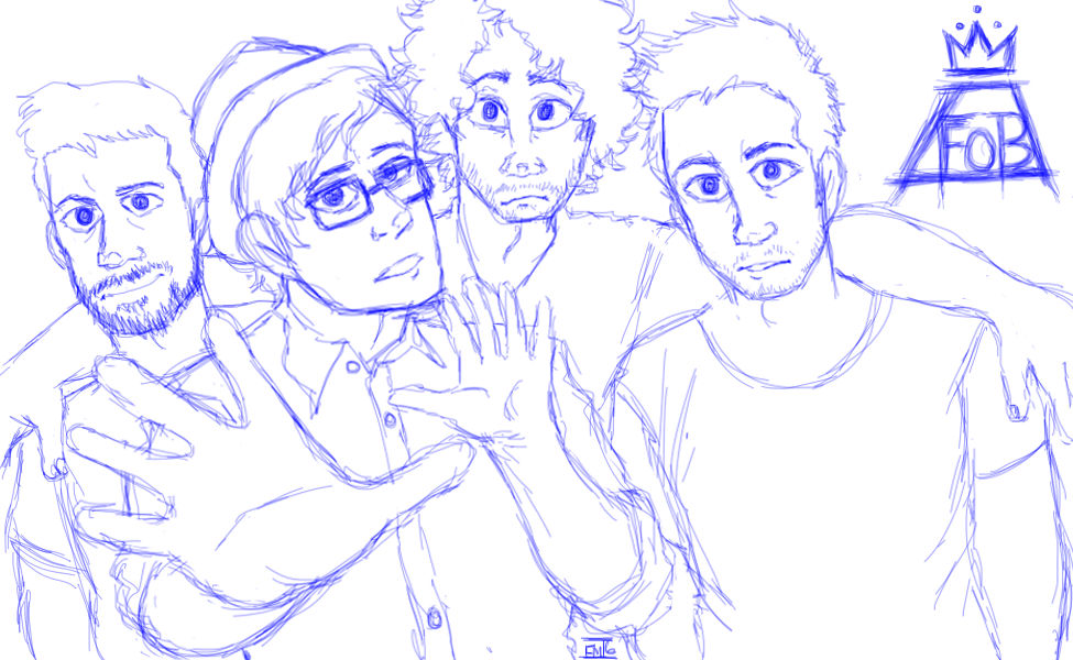 Fall Out Boy- Sketch by Shattered-Rift on DeviantArt